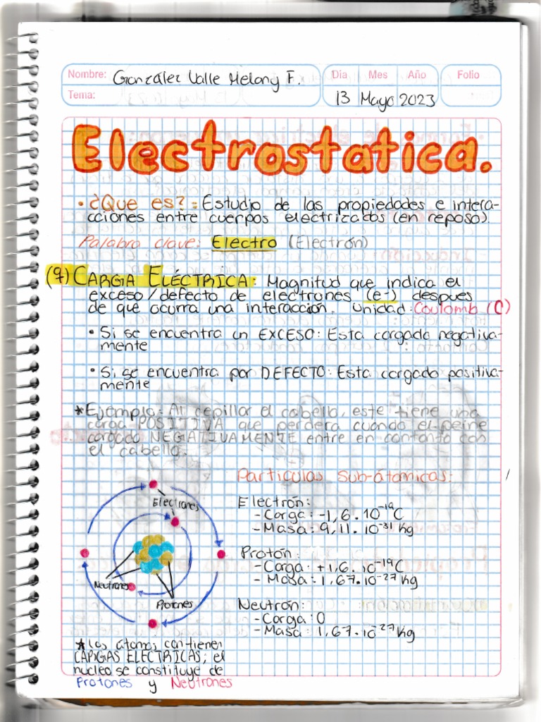 Electrostática_Resumen | PDF
