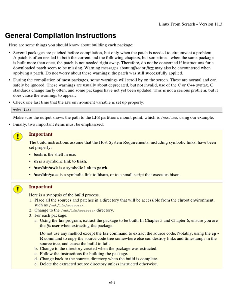 Building Linux From Scratch 11.3 Guide | PDF | Computer Engineering ...