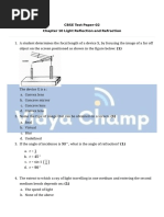 Class - 10 - Light - Numericals | PDF | Optics | Electromagnetic Radiation