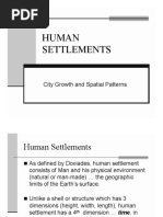 Understanding Human Settlements | PDF | Urban Area | Metropolitan Area