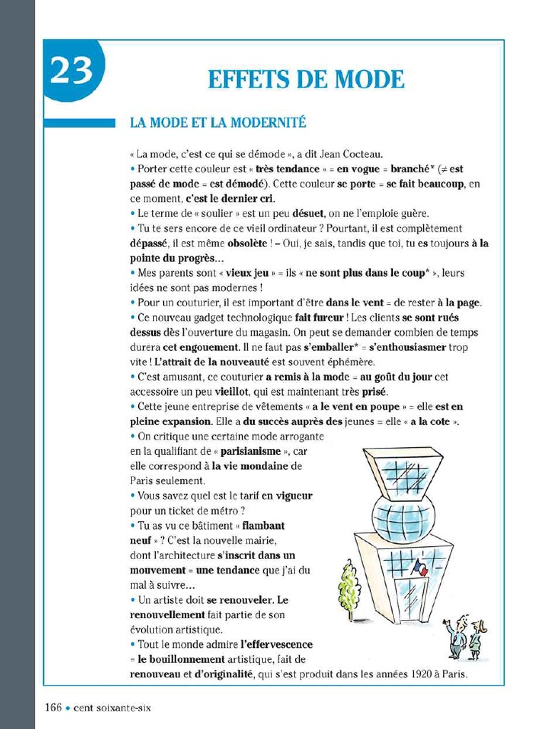 Effets de Mode - Vocabulaire Progressif Du Français Niveau ...