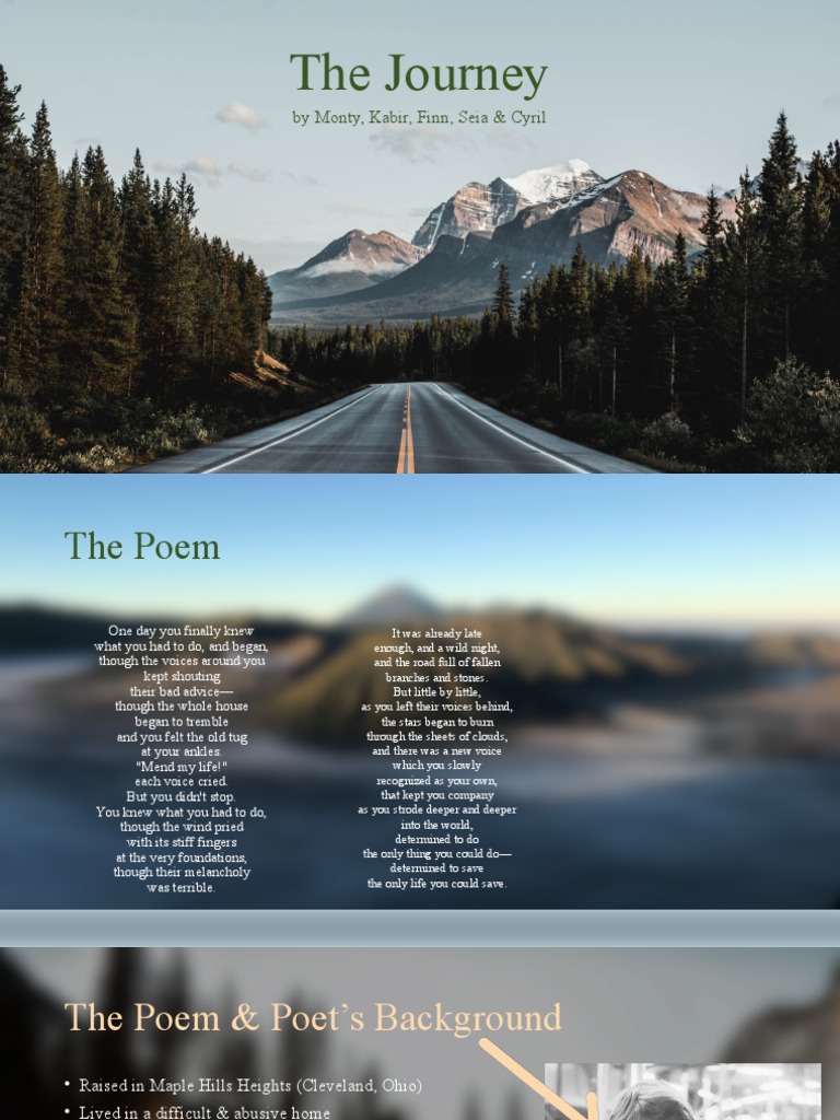 Analyzing Mary Oliver's "The Journey" | PDF