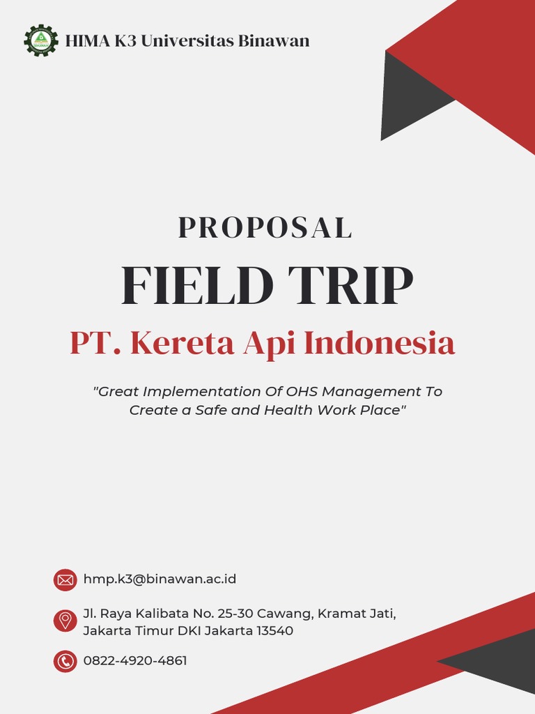 Proposal Field Trip PT. KAI | PDF