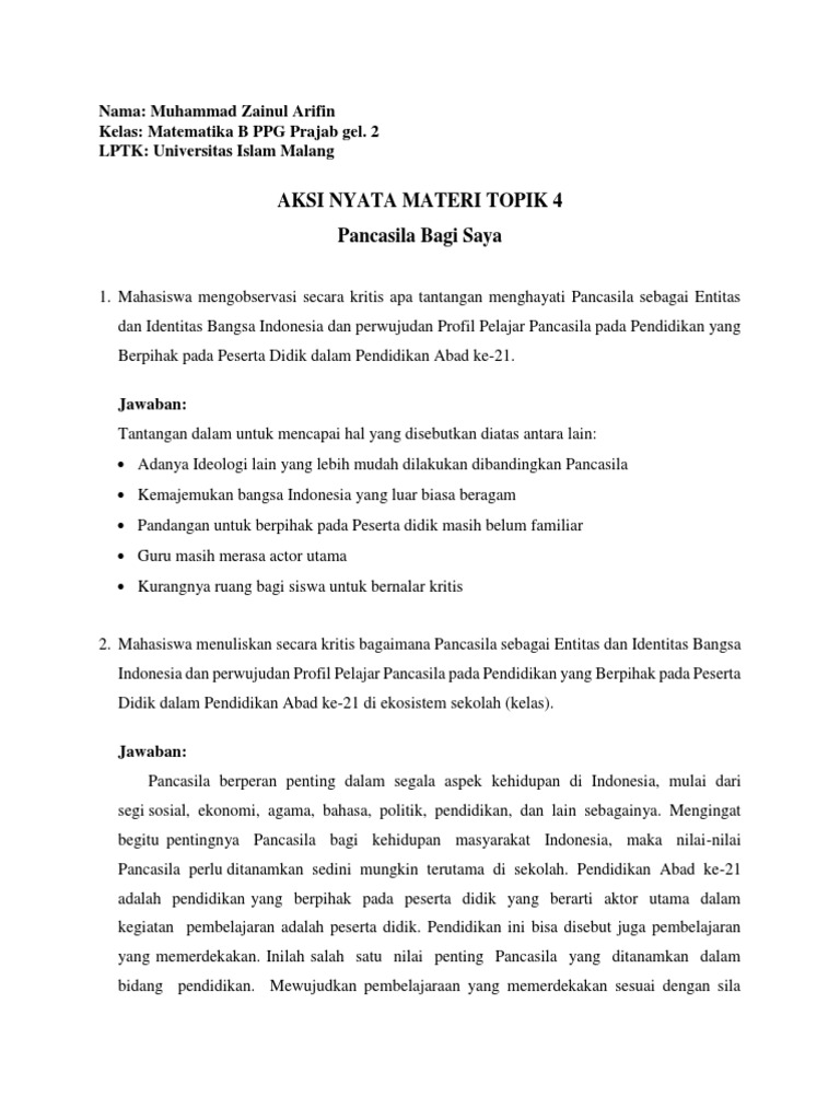 Aksi Nyata T4 FPI | PDF | Sejarah
