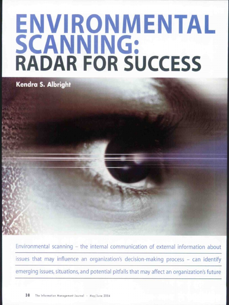 Environmental Scanning Radar For Success | PDF