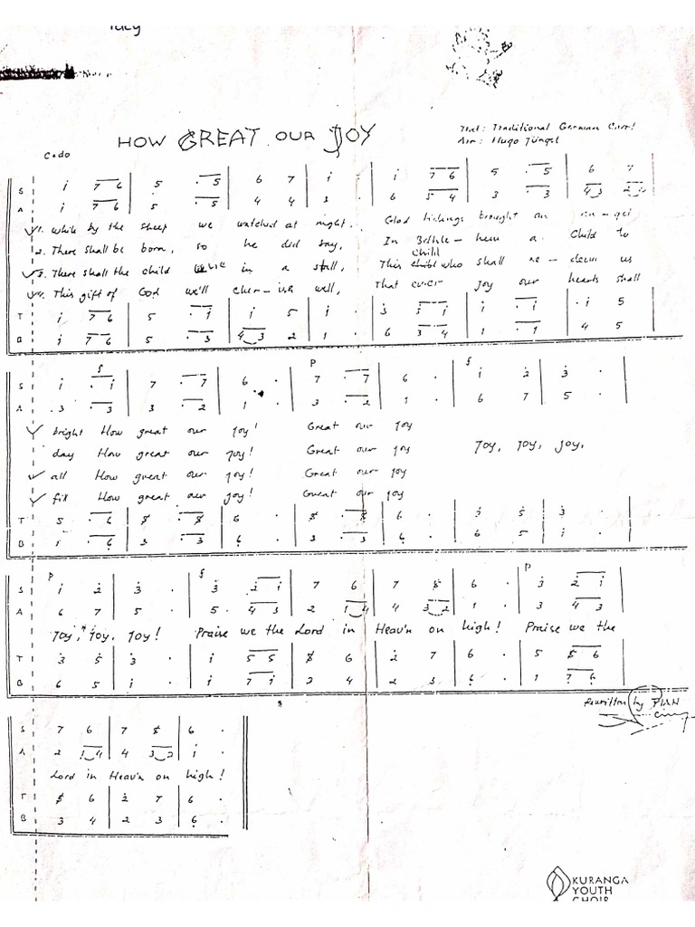 How Great Our Joy | PDF