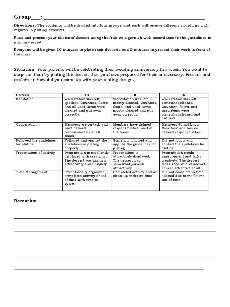 Group Assessment Sheet Pdf