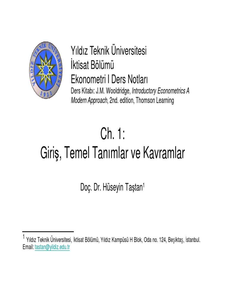 Ekonometri H.tastan | PDF