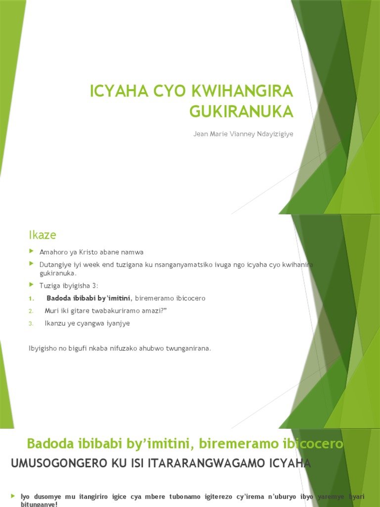 Icyaha Cyo Kwihangira Gukiranuka | PDF