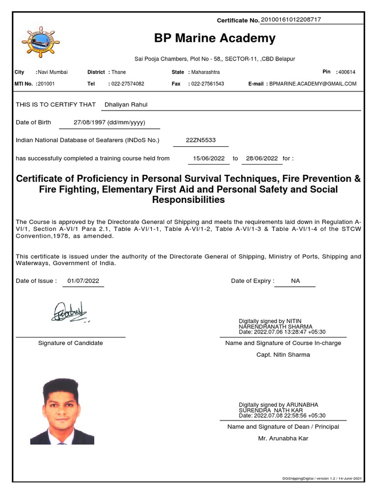 STCW - Basic Safety Training | PDF | Shipping