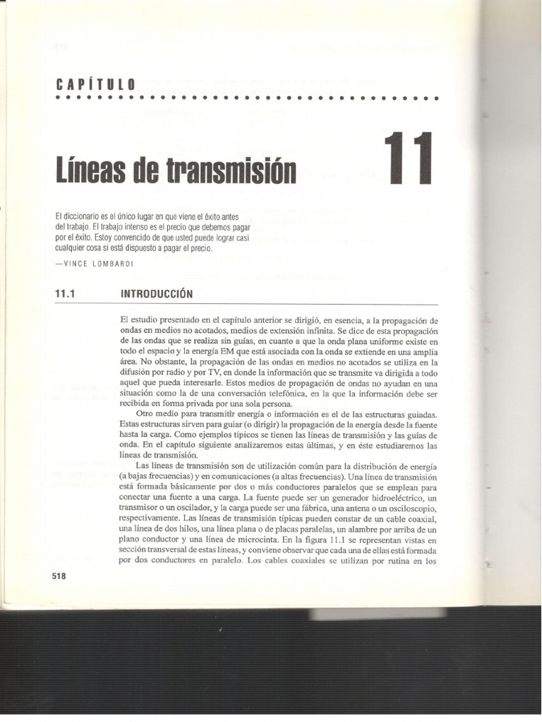 Capitulo Lineas Transmision M Sadiku | PDF
