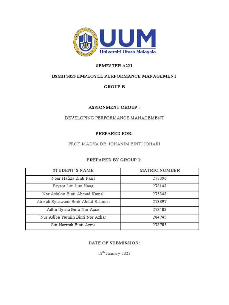 Epm Group Assignment Pdf Performance Appraisal Competence Human