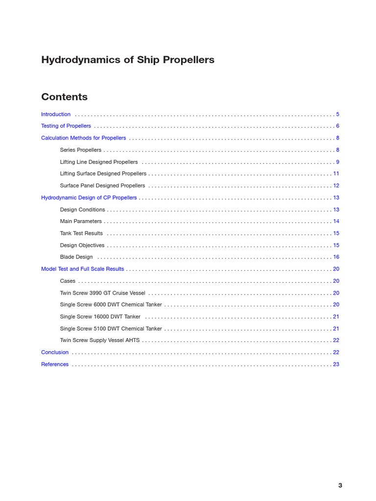 Hydrodynamics of Ship Propellers | PDF | Propeller | Lift (Force)