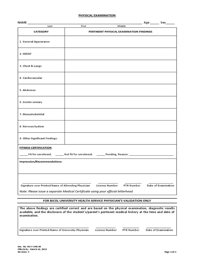 Student Medical History Form | PDF | Career & Growth | Self-Improvement