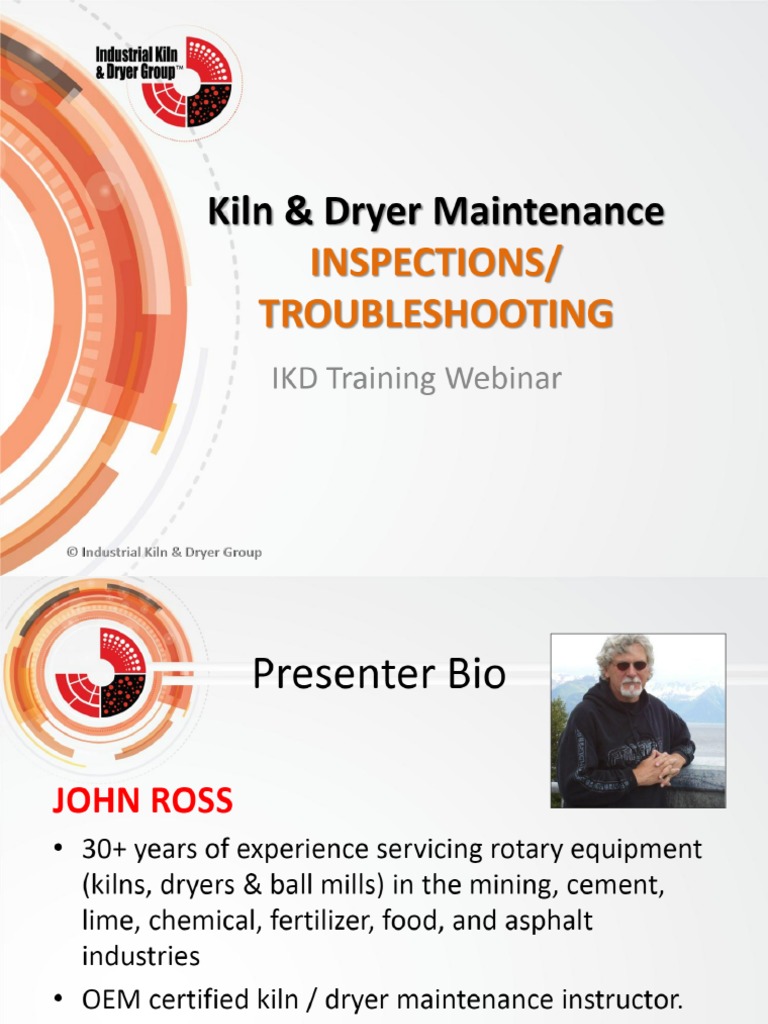 Kiln Dryer Maintenance Inspections Troubleshooting Ikd Training