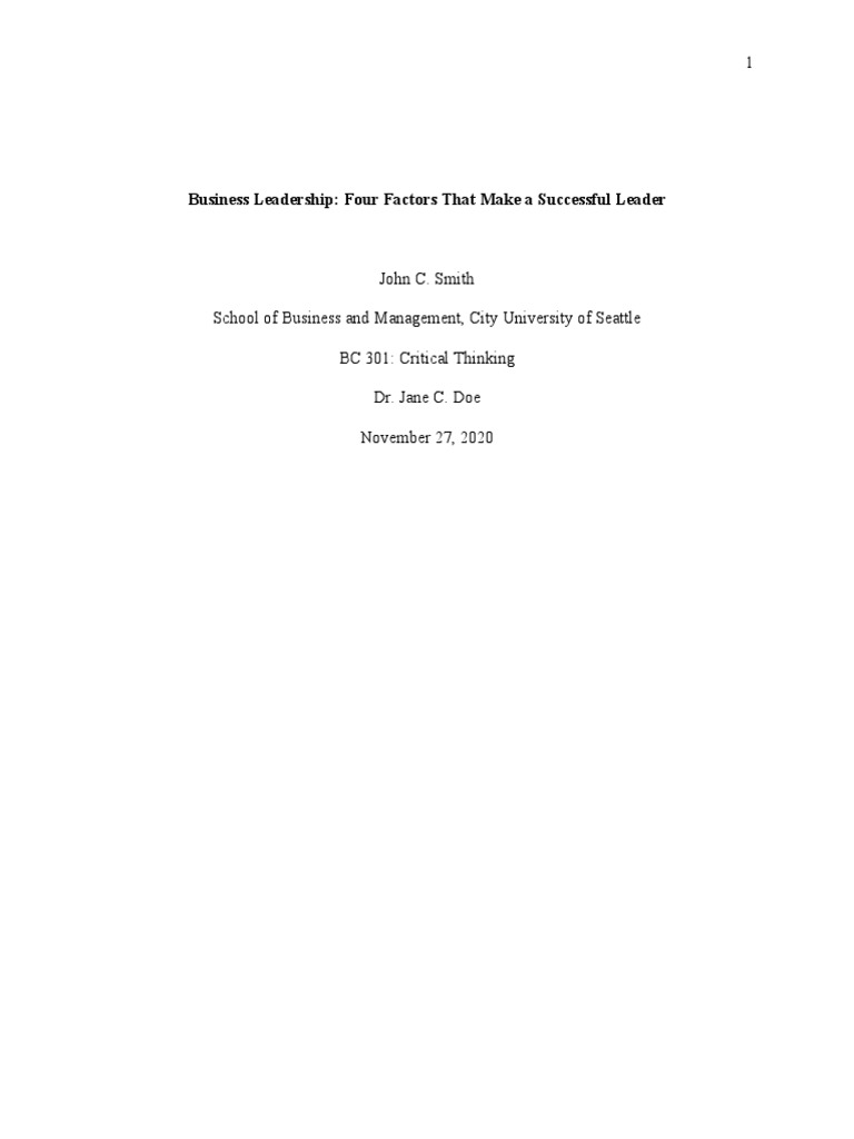 APA 7 Student Paper Template | PDF | Citation | Bracket