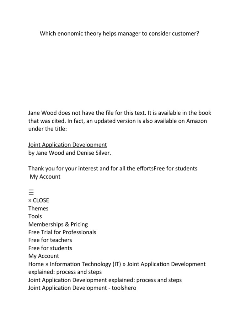 Jad | Download Free PDF | Software Development | Information Technology