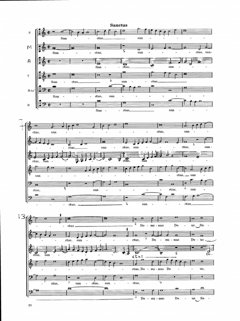 01c Palestrina - Sanctus en Benedictus (Missa Papae Marcelli) - Alt ...