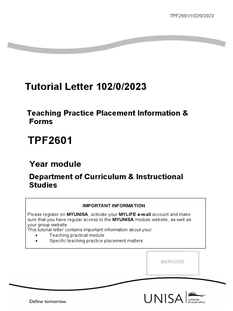 Teaching Practice Placement Guide 2023 | PDF | Teachers | Mentorship
