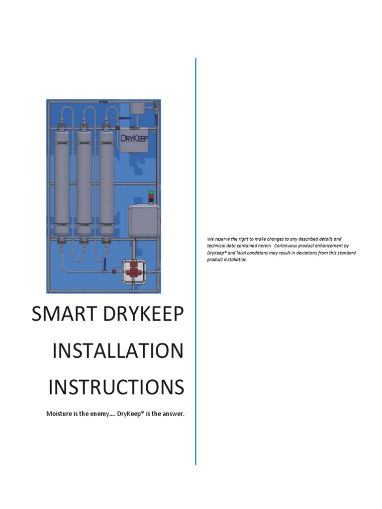 2014 Smart Drykeep Installation Instructions Rev 2 | PDF | Valve ...