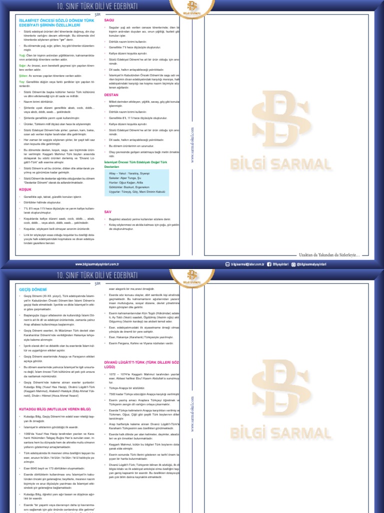 Sınıf TDE Bilgi Sarmal | PDF