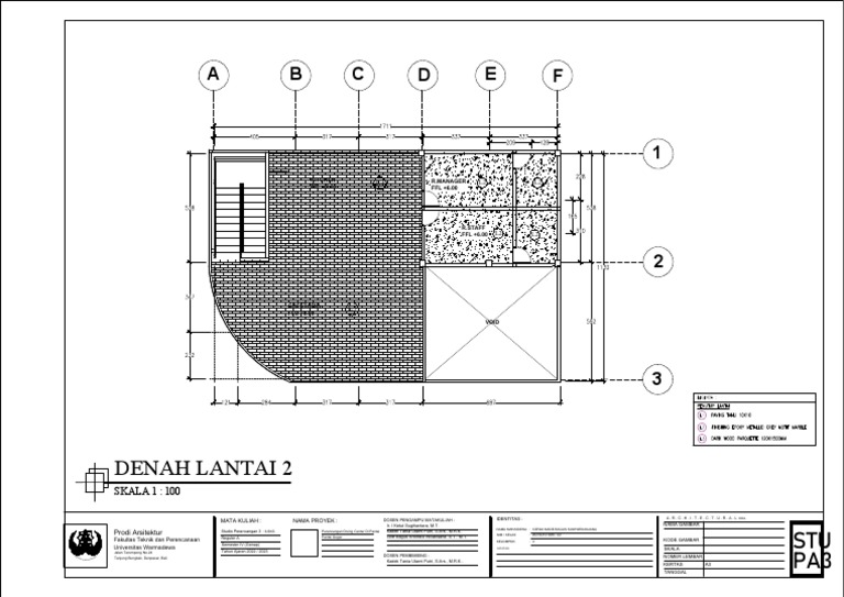 Rencana Lantai LT 2 | PDF