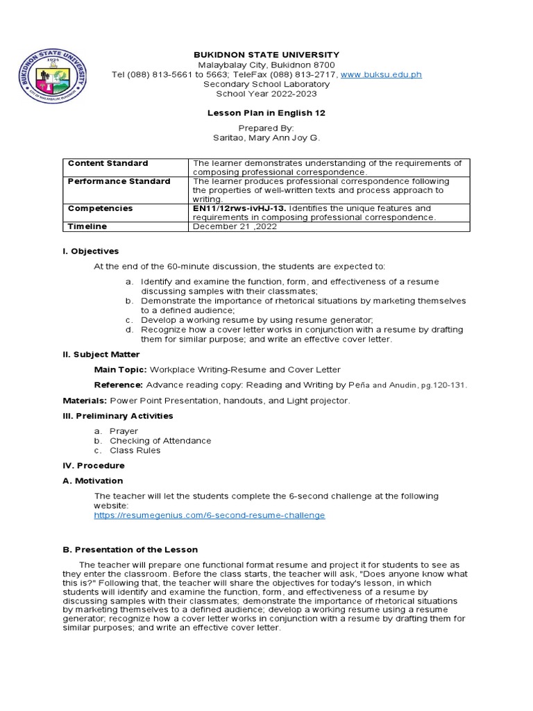 Resume and Cover Letter Writing Guide | PDF | Résumé | Teachers