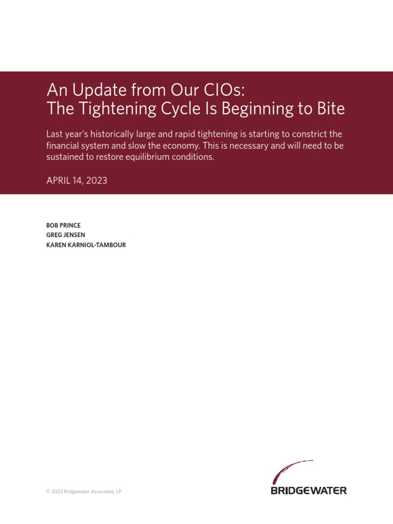 Bridgewater Report | PDF | Inflation | Bonds (Finance)