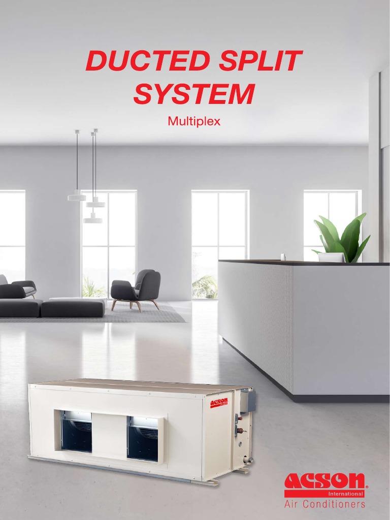 Acson Ducted Split System Catalogue | PDF | Air Conditioning | Heat ...