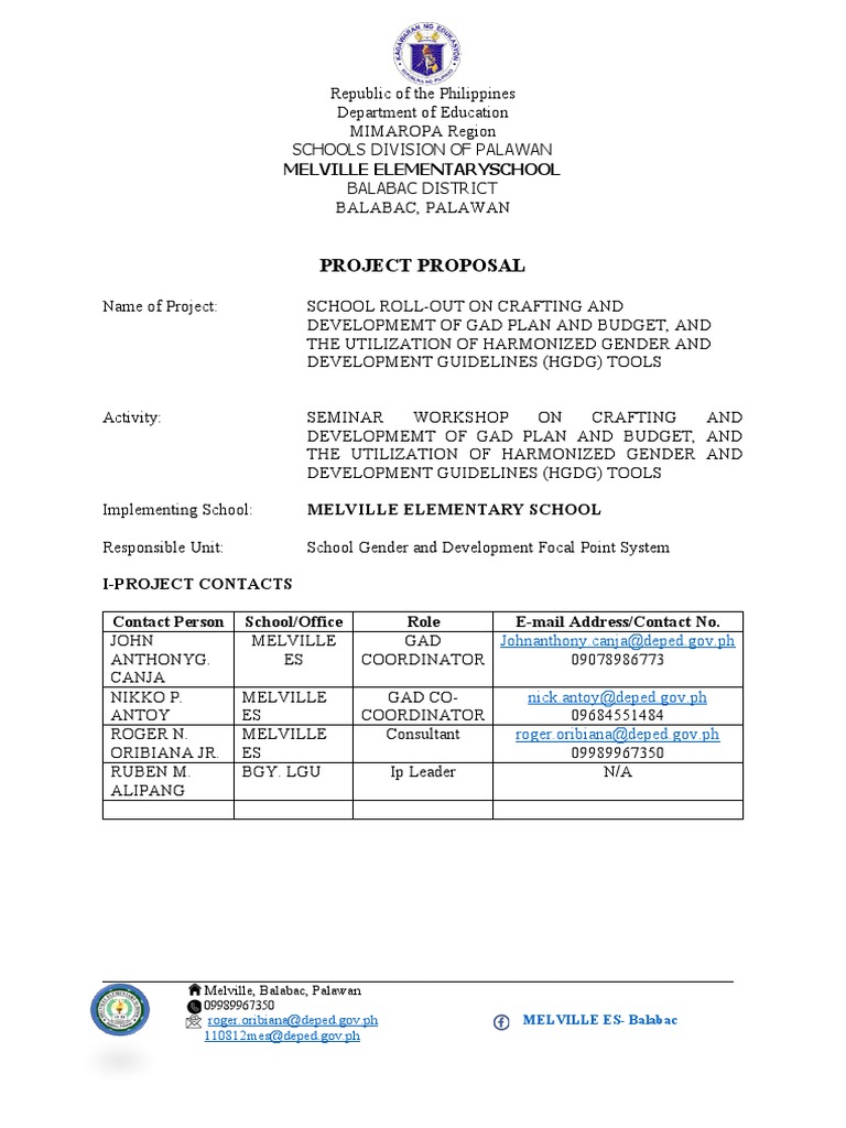 Gad Proposal Melville Es 2023 | PDF