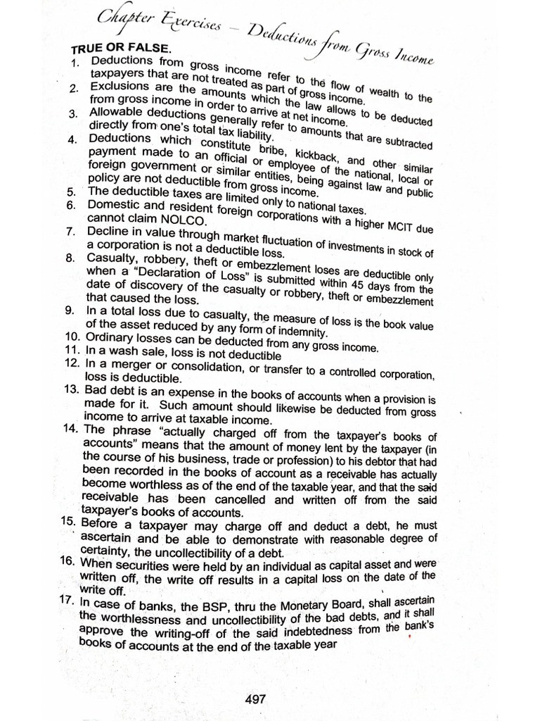 Chapter 10 Exercises | PDF