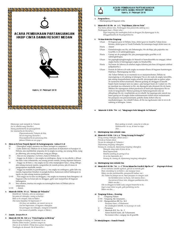 Acara Partangiangan Wijk 2 | PDF