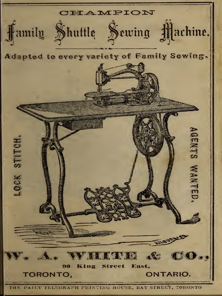 CHAMPION - FAMILY SHUTTLE SEWING MACHINE | PDF | Sewing | Sewing Machine