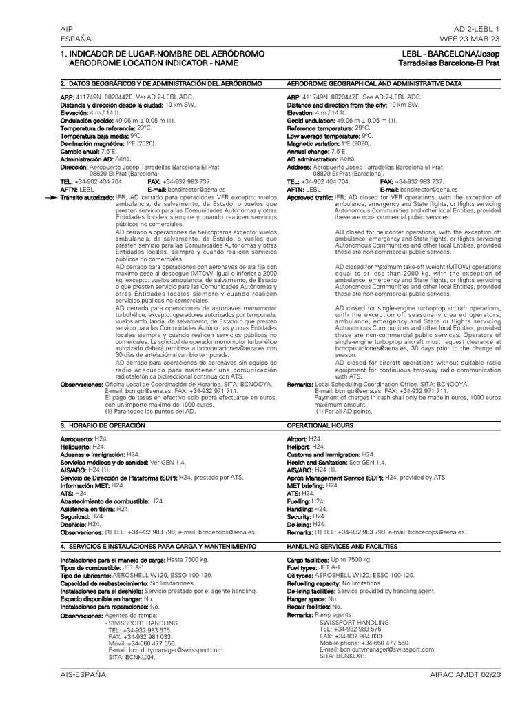 Aerodrome data | PDF | Aviación | Aeroespacial