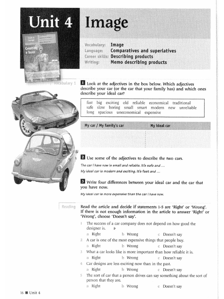 Workbook Unit 4 | PDF