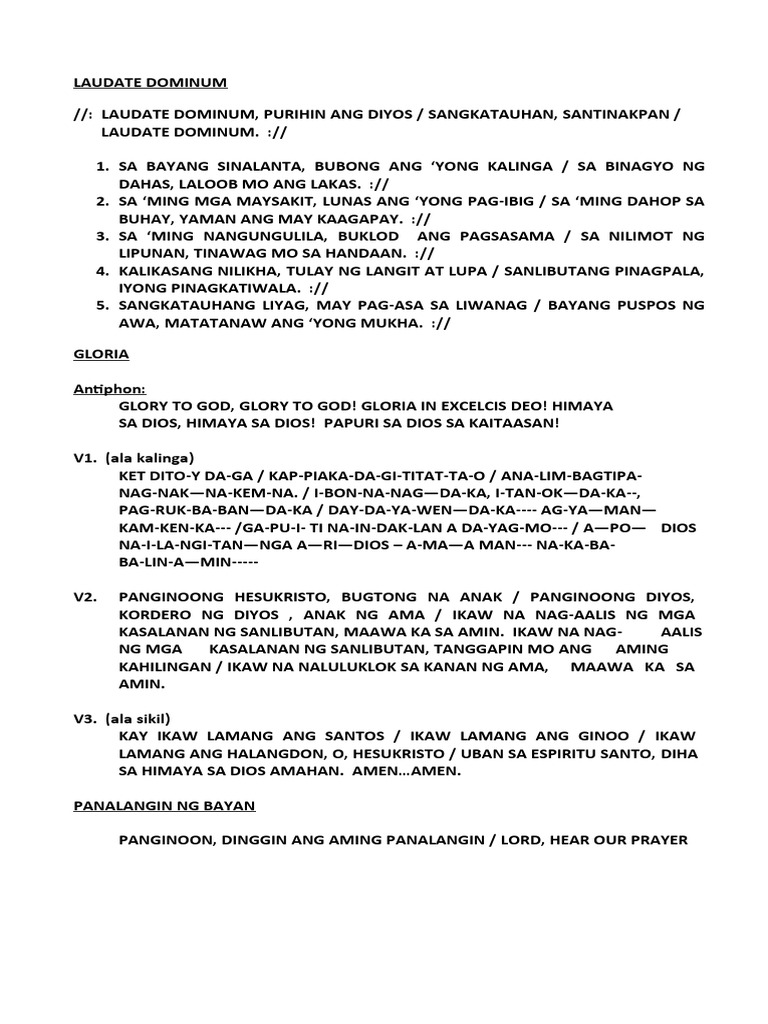 Laudate Dominum 2014 | PDF