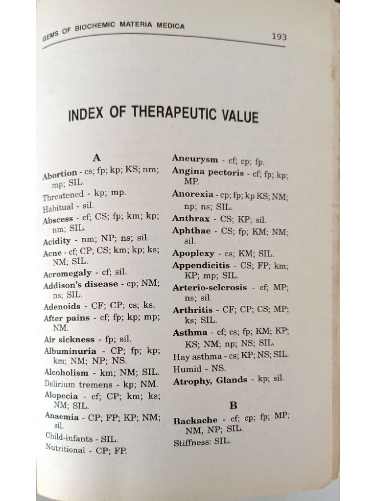 biochemic repertory and tongue | PDF
