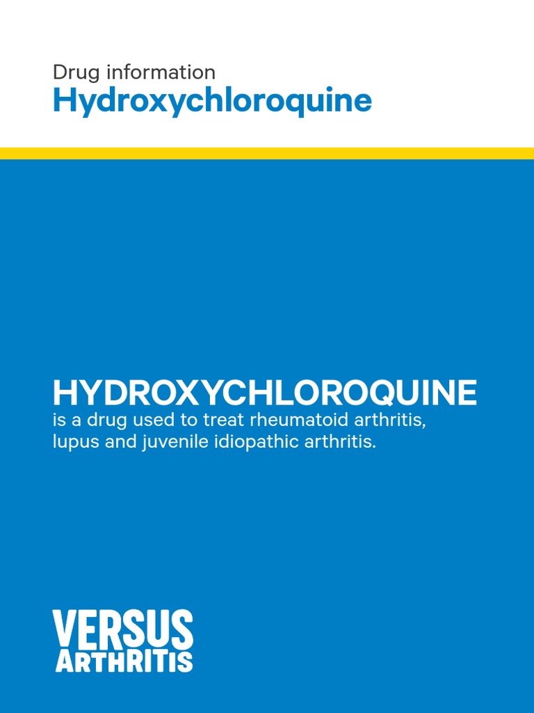 Hydroxychloroquine Information Booklet 2022 | PDF | Arthritis ...