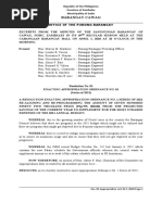 Resolution No. 01-BDC Resolution For Realignment | PDF | Philippines ...