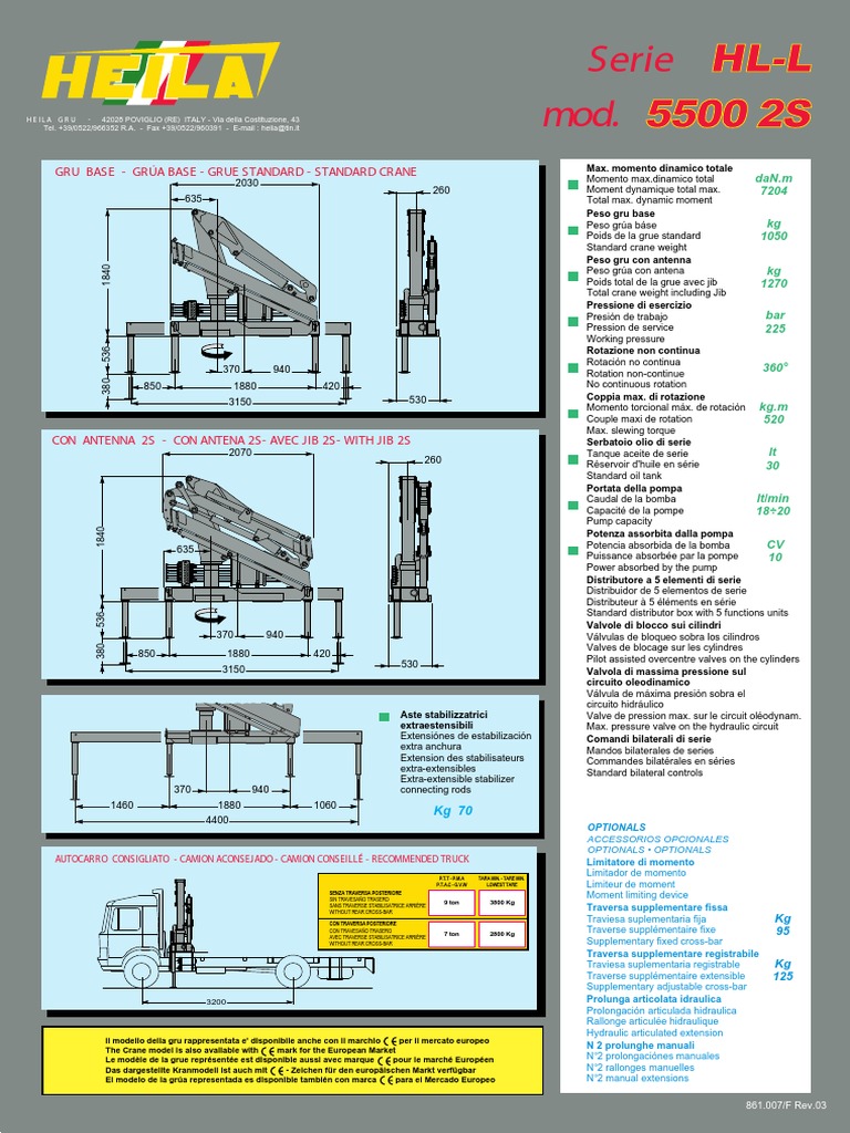 Technical Data Heila 5500 | PDF