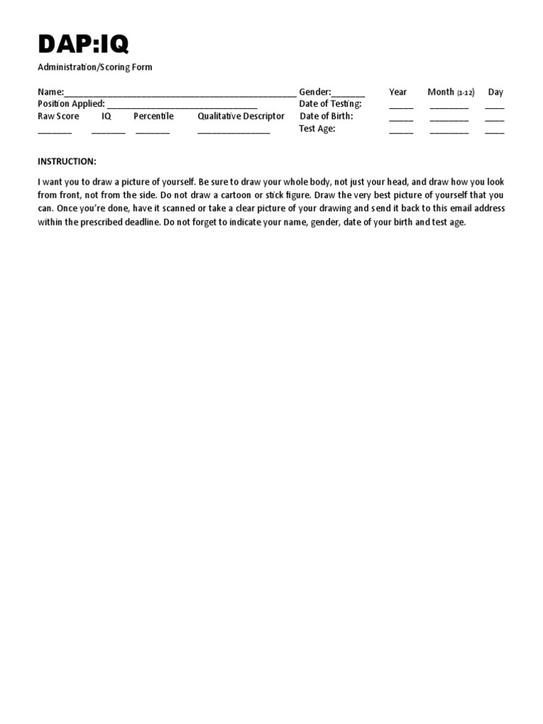 DAP:IQ Test Administration Guide | PDF | Career & Growth