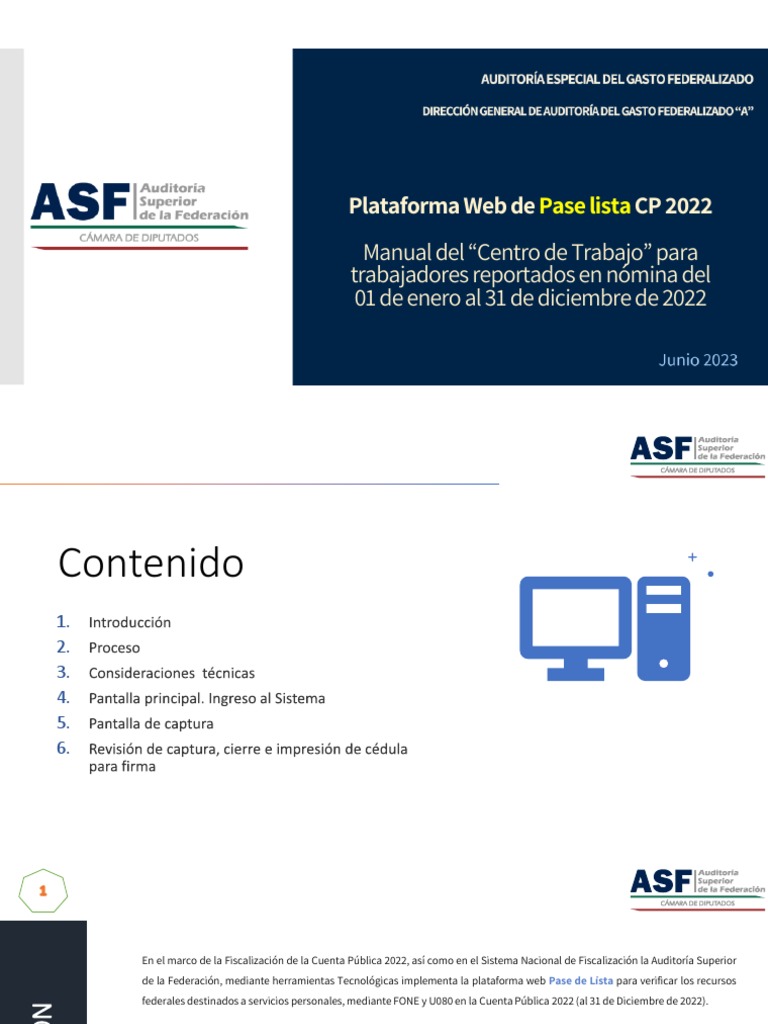 Manual Centro de Trabajo para Plataforma Web de Pase Lista CP 2022 | PDF | Red mundial ...