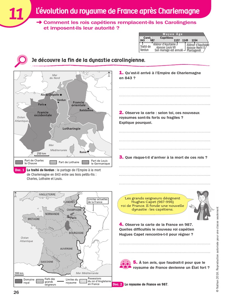 Le Royaume de France en 987 | PDF | Royaume de France | Capétiens
