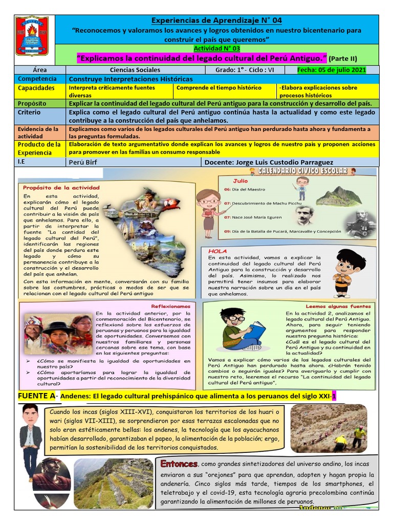 Los Incas 2-1 | PDF | Perú | Aprendizaje