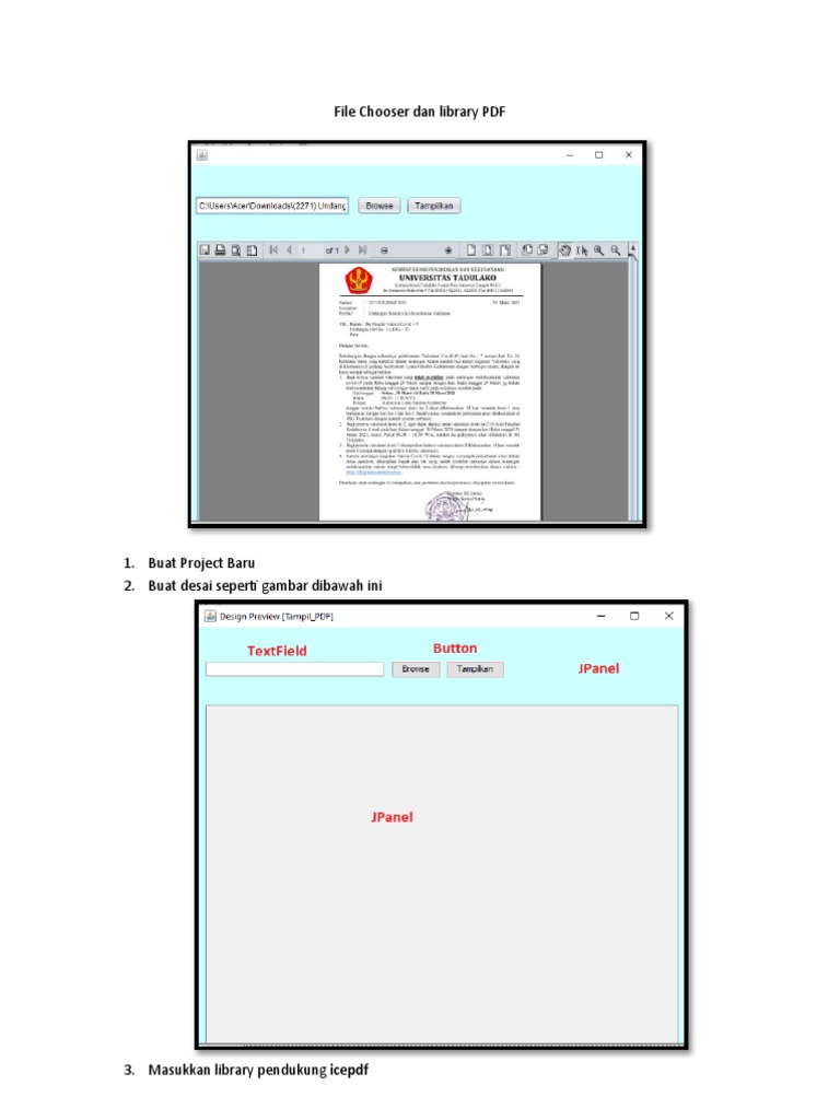 File Chooser Dan Library PDF | PDF | Komputer