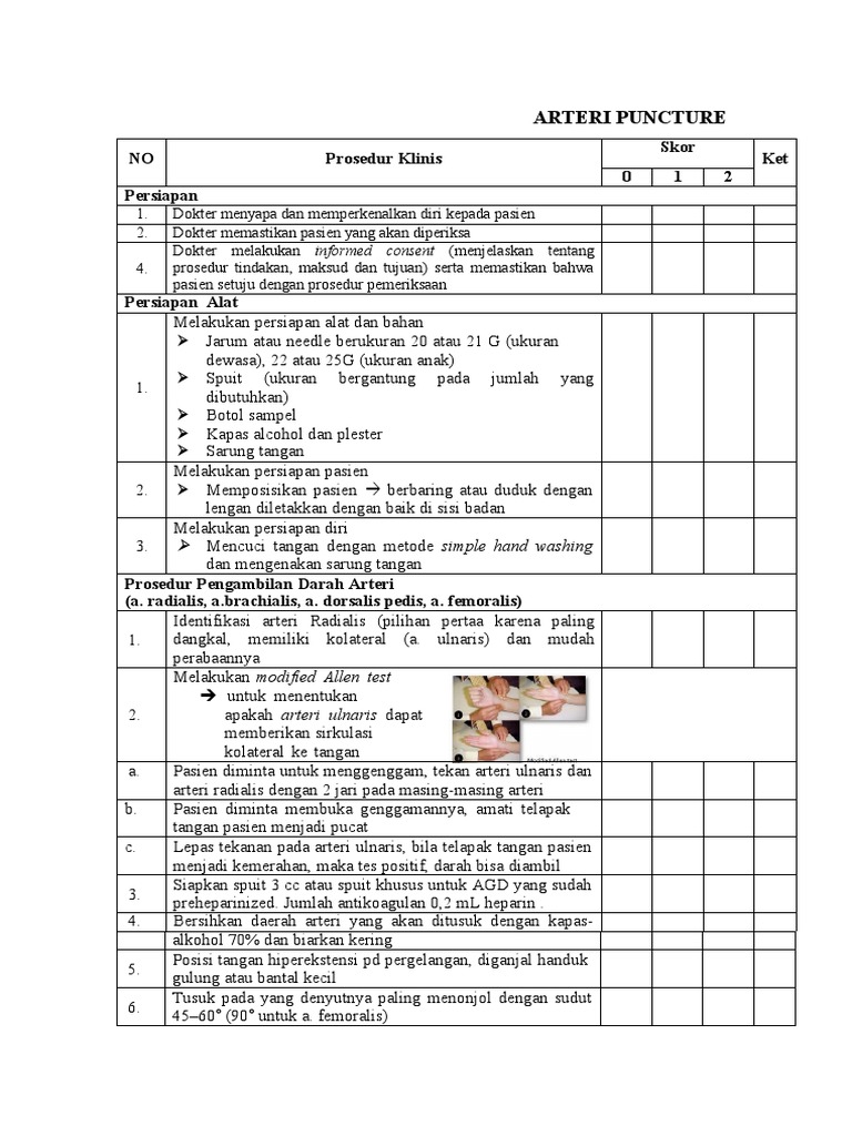 Arteri Puncture | PDF | Pengembangan Diri | Kesehatan Holistik