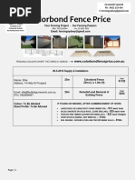 Colorbond Steel Fence Installation Guide | PDF | Materials
