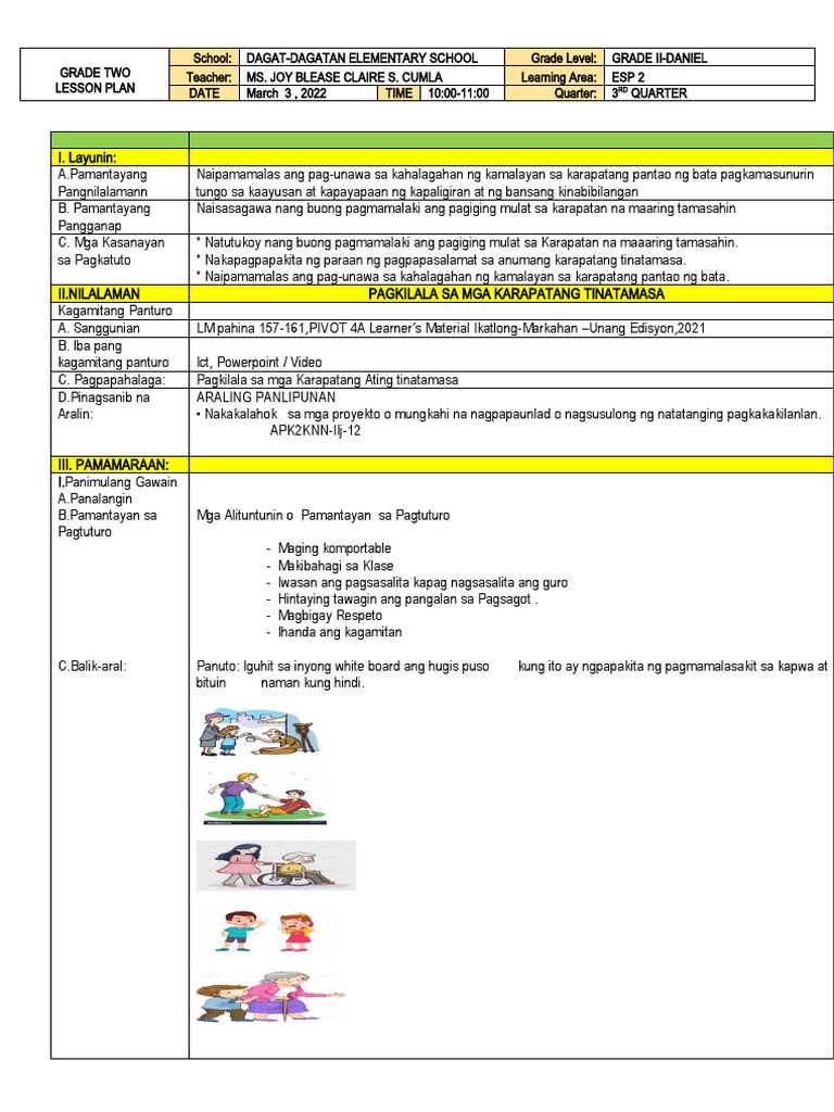 Cot in Esp 2 Third Quarter 2023 | PDF