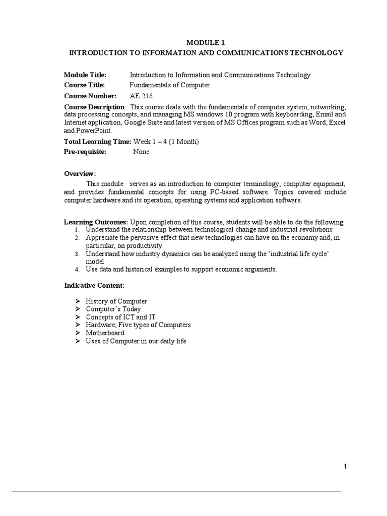 Module 1 It Application Tools in Business - Compress | PDF | Laptop | Dvd