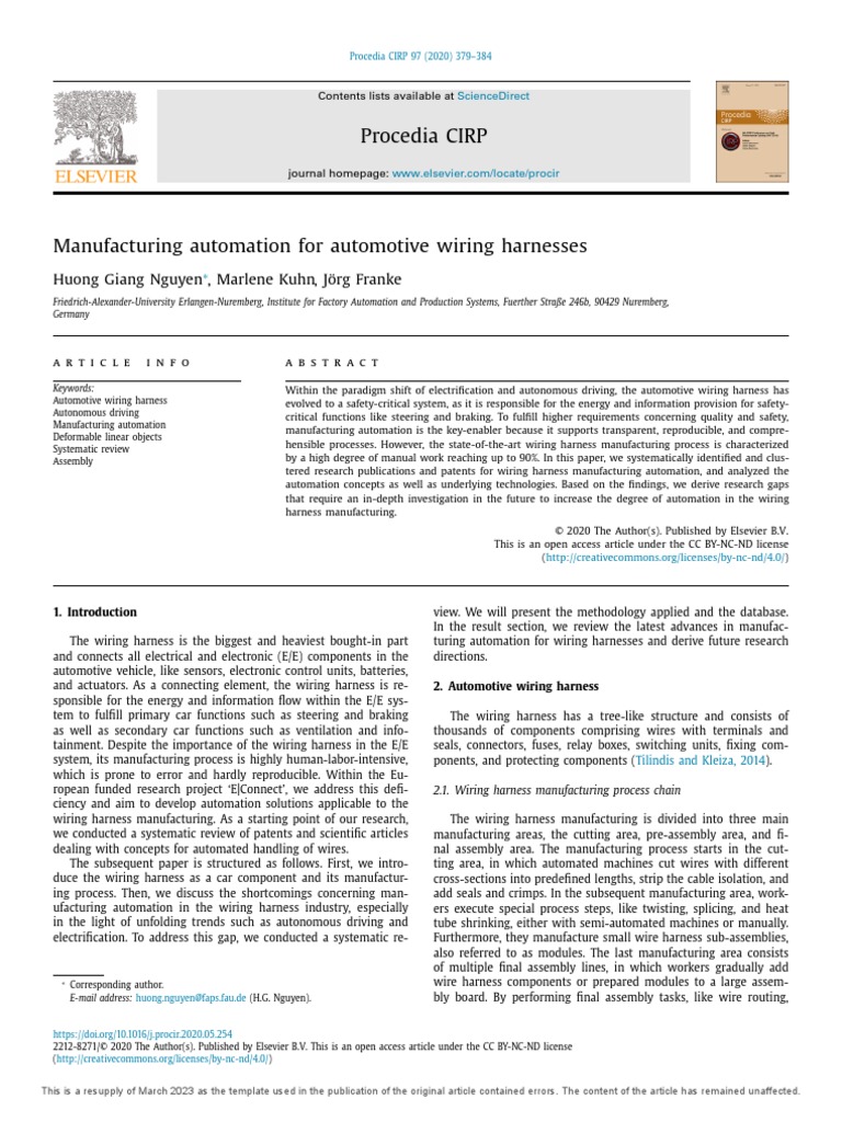 Wiring Harness | PDF | Automation | Simulation